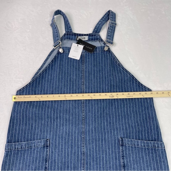 New Look | Skirts | New Look Pinstripe Denim Overalls 4 | Poshmark